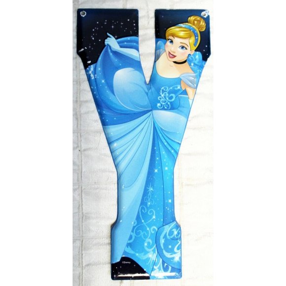 Disney | Wall Decor | Disney Princess Cinderella Y Tin Metal Letter ...